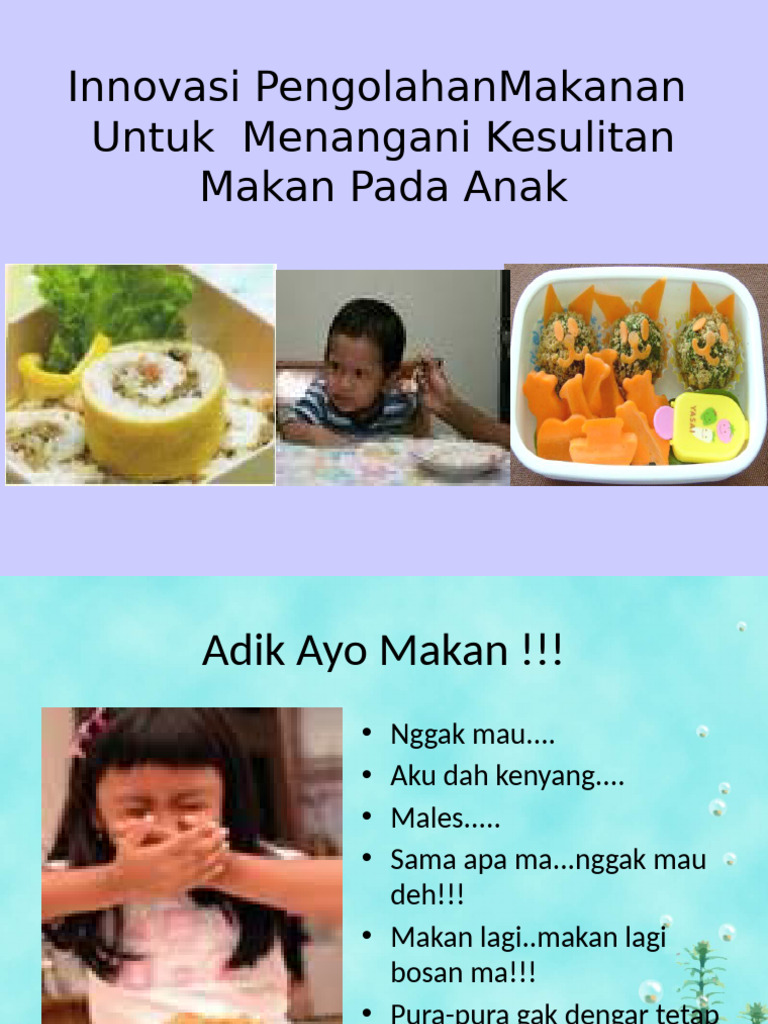 Innovasi Anak Sulit makan'12-REVISI | PDF