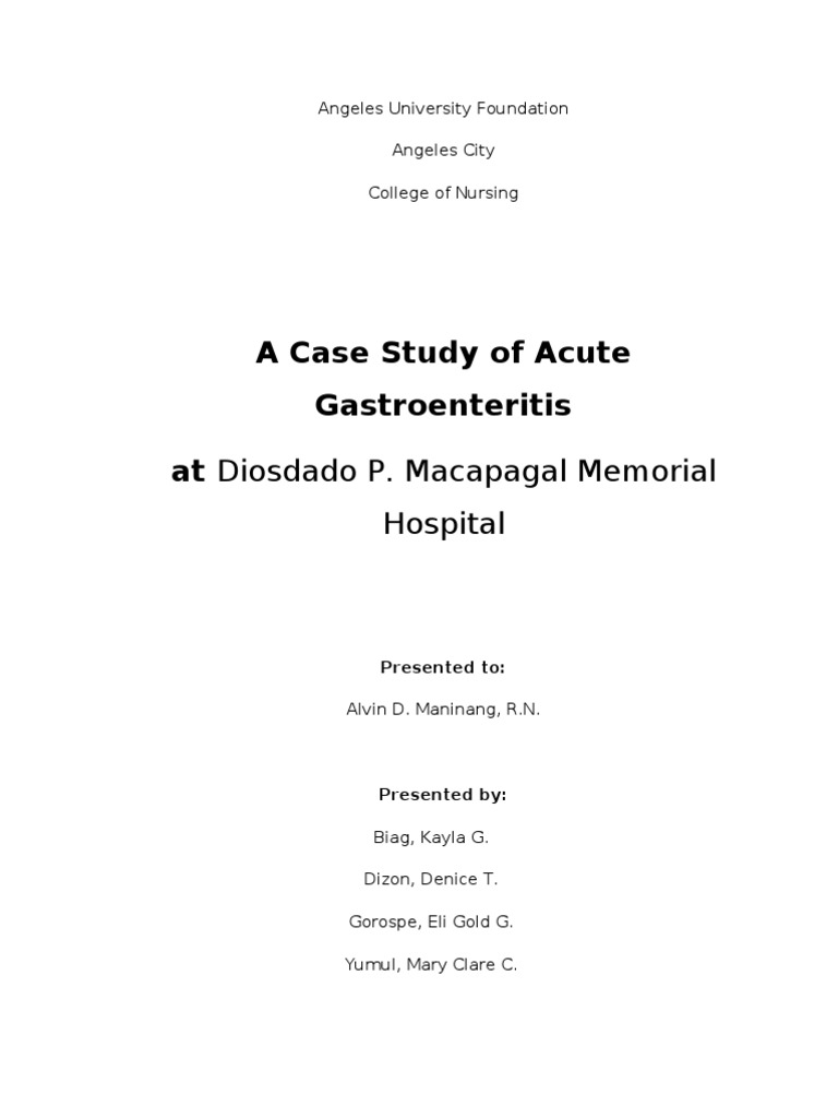 Case Study - Age Pedia | PDF | Digestion | Gastrointestinal Tract