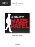 Justin Pelletier - Mars Patel Characters | PDF