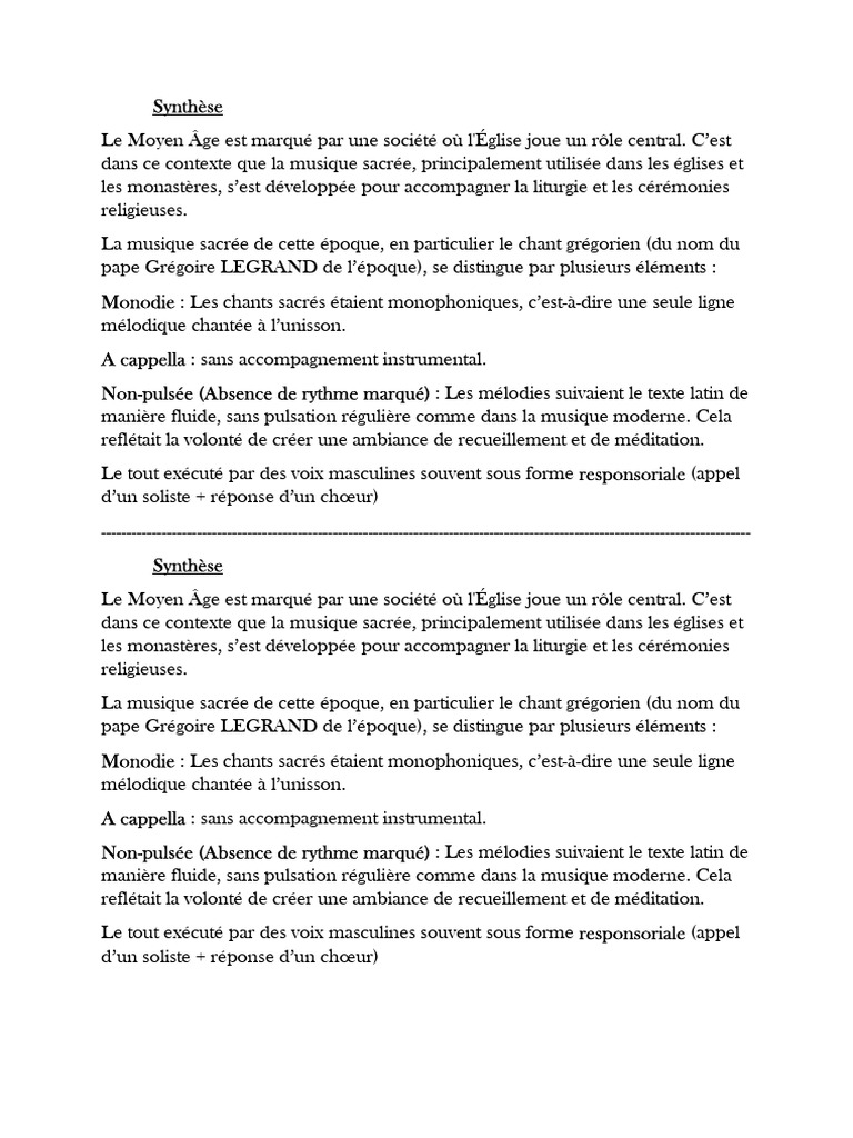 Fiche 2 Seq 1 Synthese | PDF