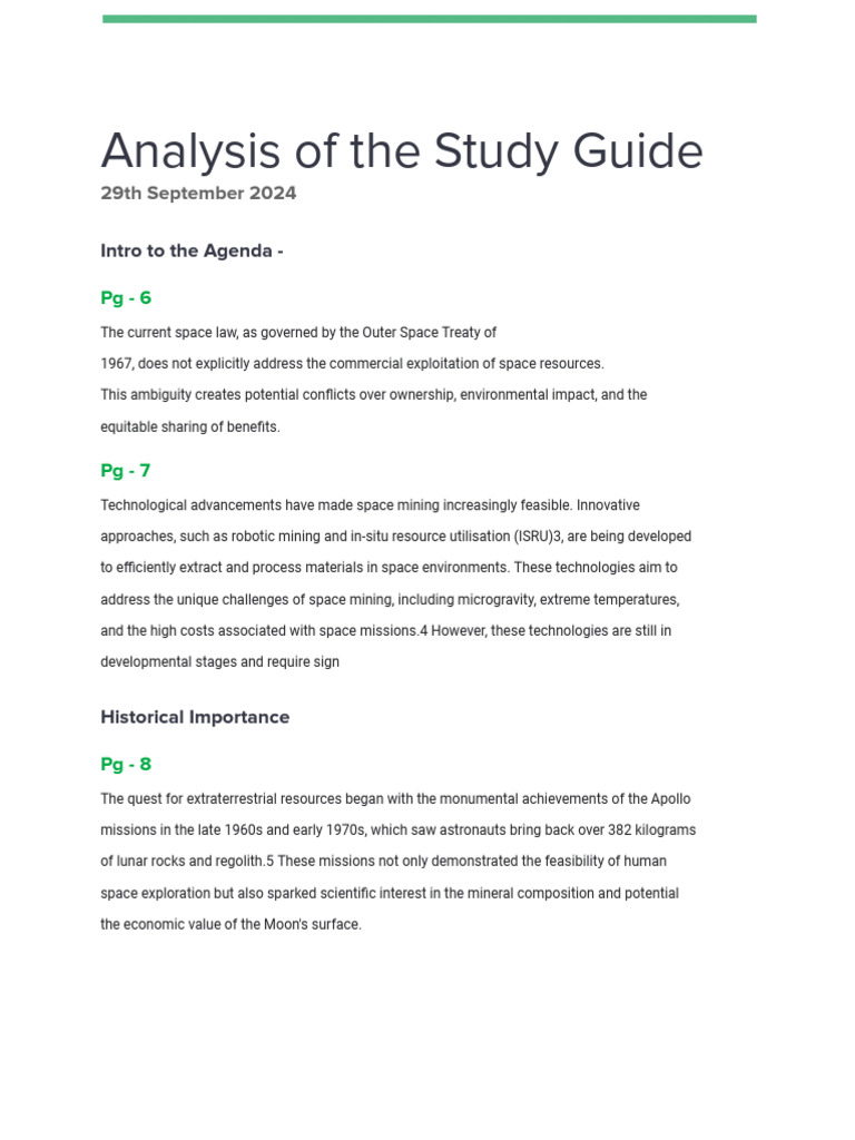 Study Guide Important Points | PDF