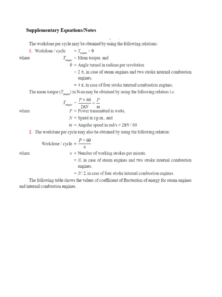 Supplementary-Equations_flywheel-1 | PDF