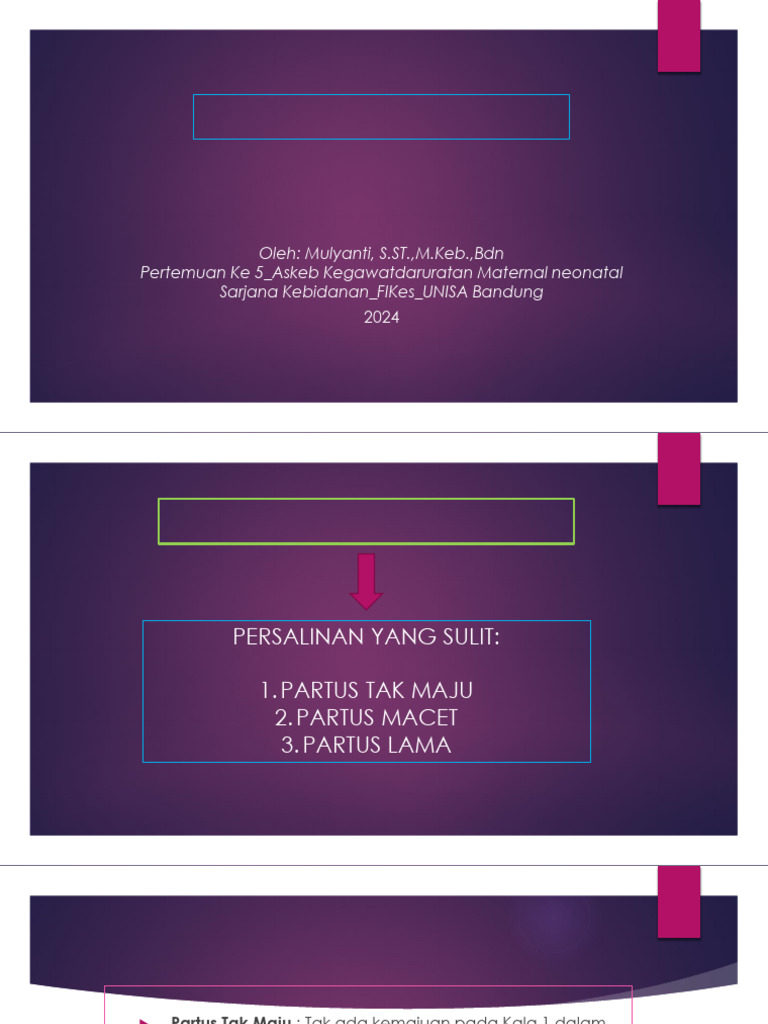 ppt_DISTOSIAPERSALINAN_Mulyanti-8 okt-24 | PDF