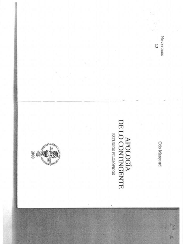 Texto Odo Marquard | PDF