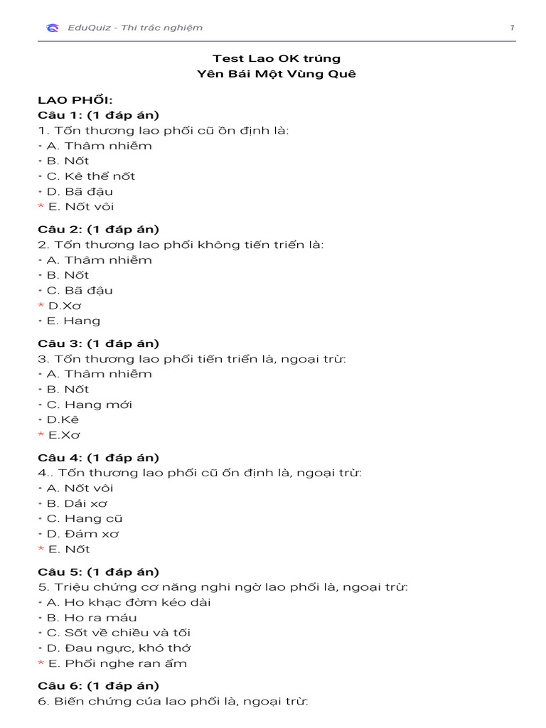 Test Lao OK trúng | PDF