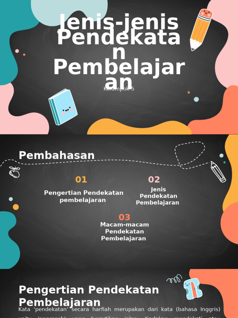 Jenis-Jenis Pendekatan Pembelajaran - Kel 5 | PDF Jenis-Jenis Pendekatan Pembelajaran - Kel 5 | PDF