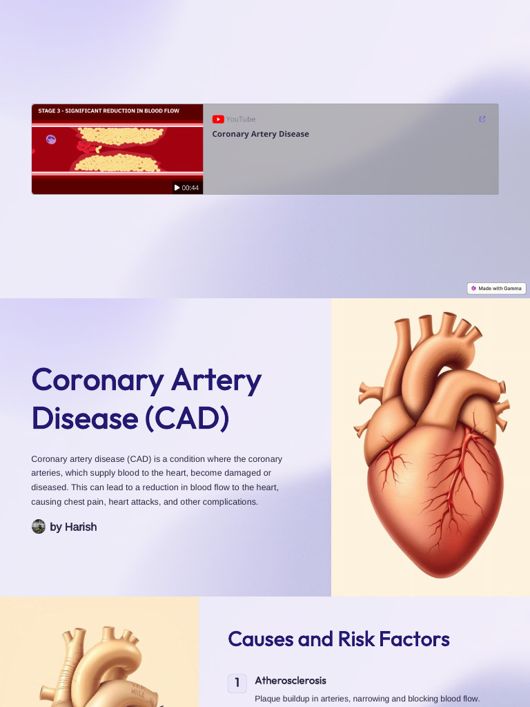 Coronary Artery Disease Animation | PDF