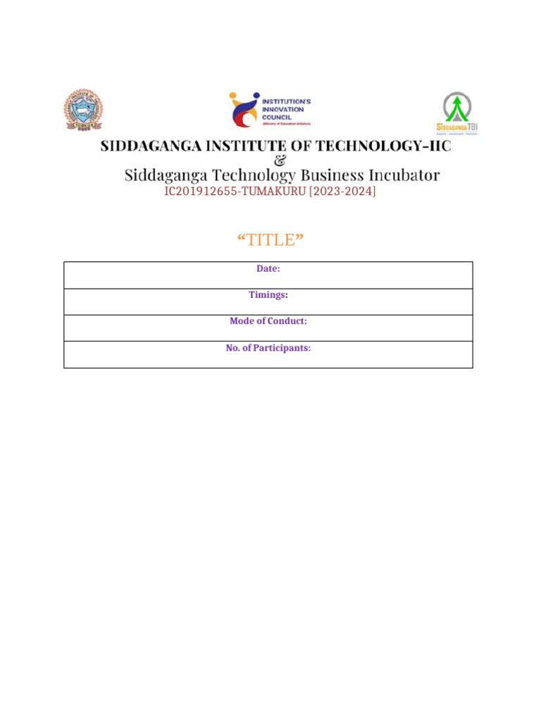 IIC - REPORT Demo of Prototype | PDF