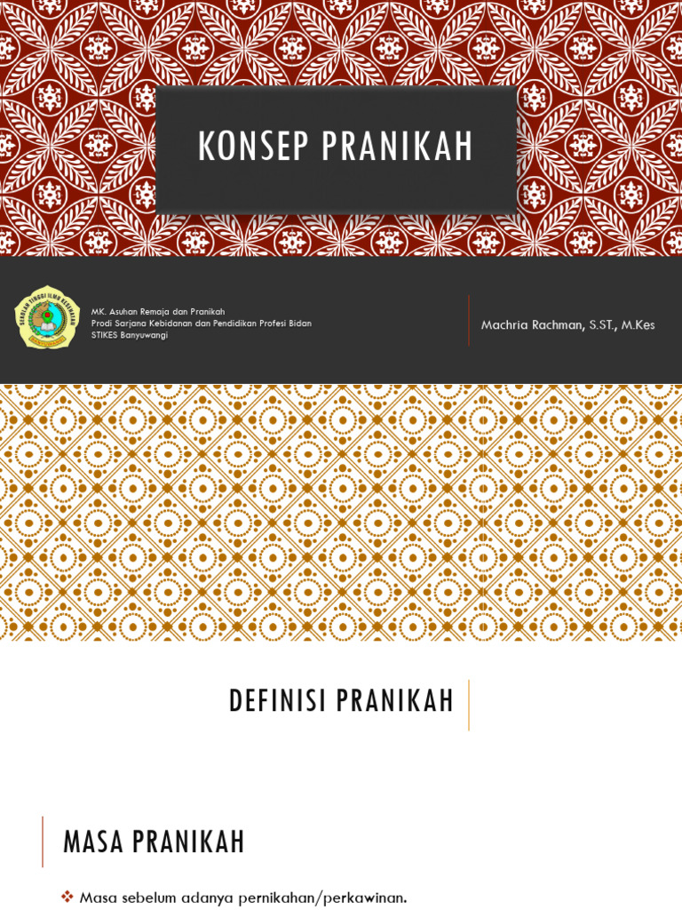 Konsep Pranikah | PDF