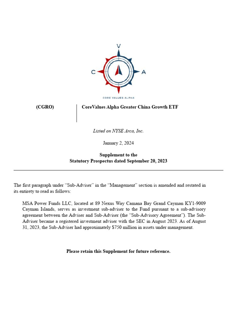 CGRO Prospectus | PDF