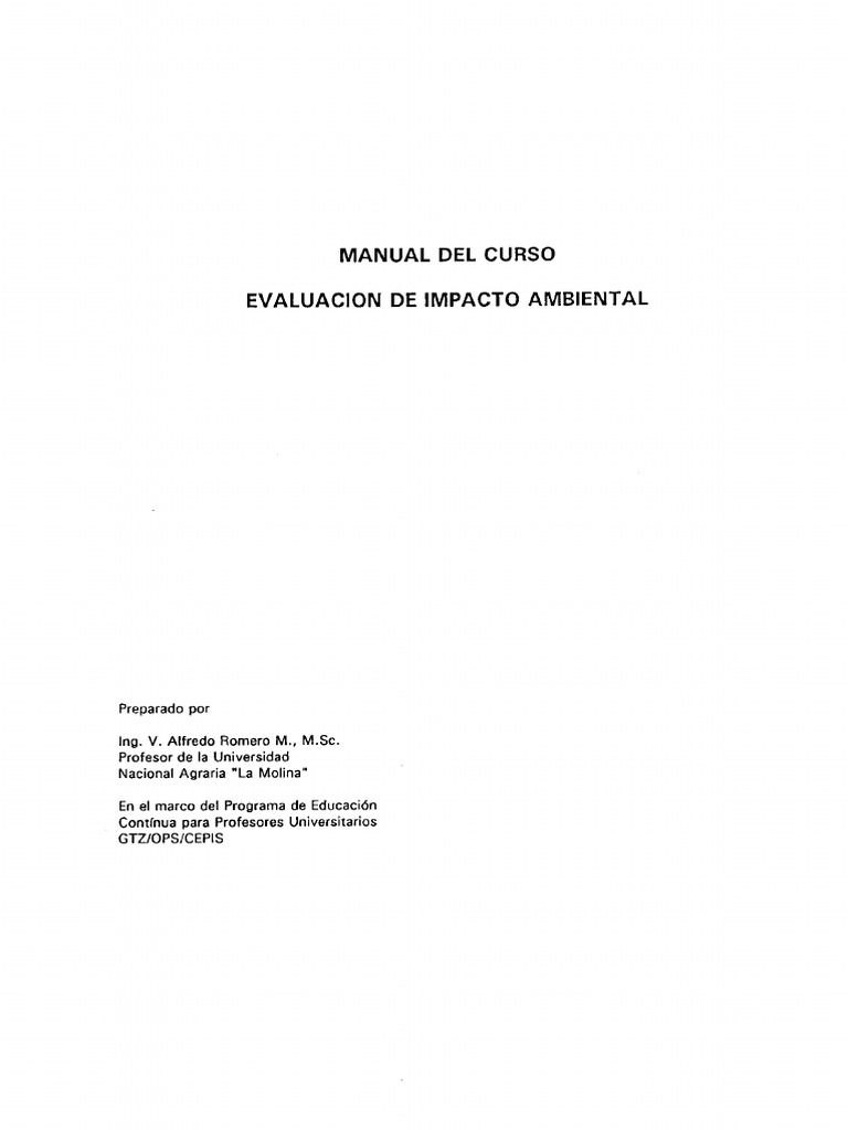 Manual EIA Alfredo Ranero UNIDAD I | PDF