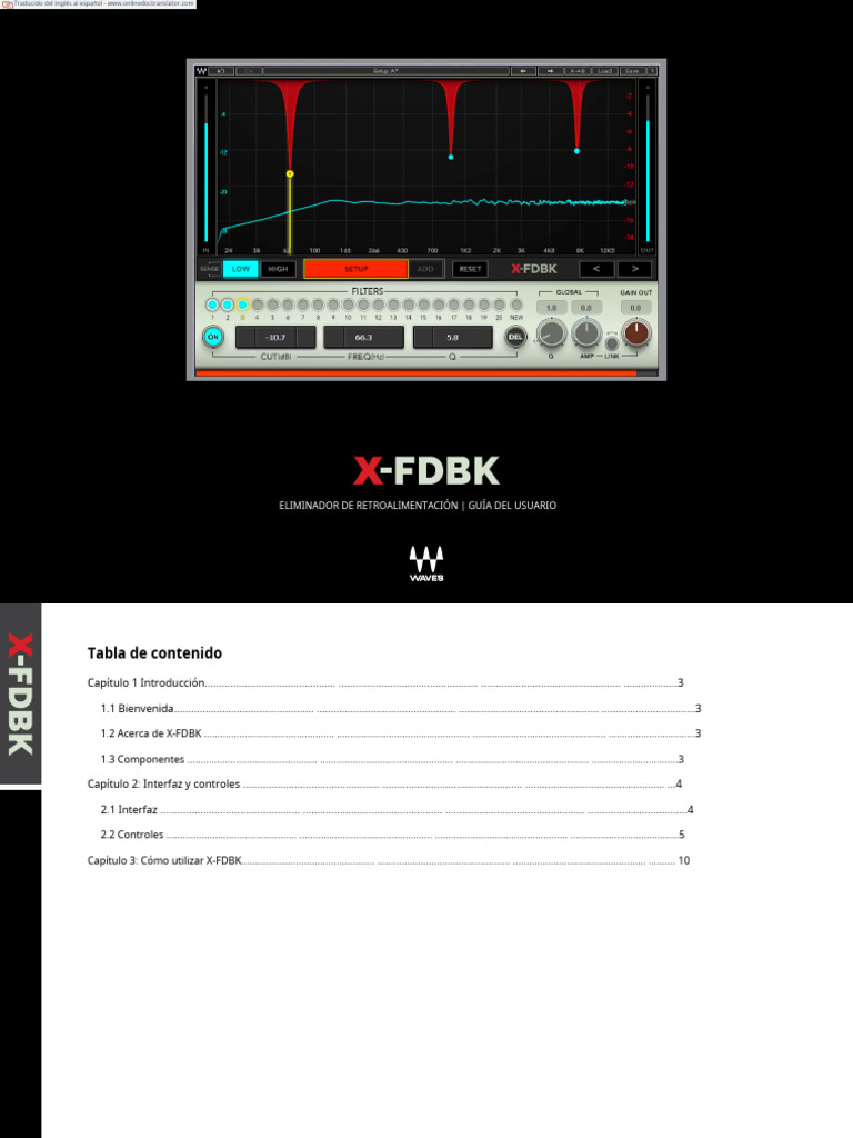 X-FDBK Waves Manual Español | PDF