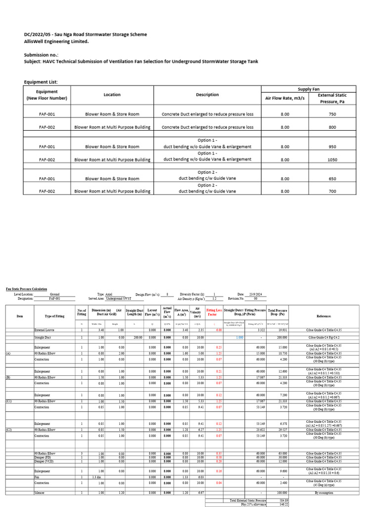 Duct Static Pressure - r1 | PDF