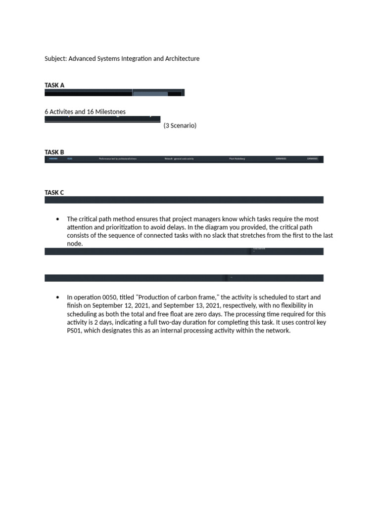 Advanced Systems Integration and Architecture 04 Laboratory Exercise 1 ...