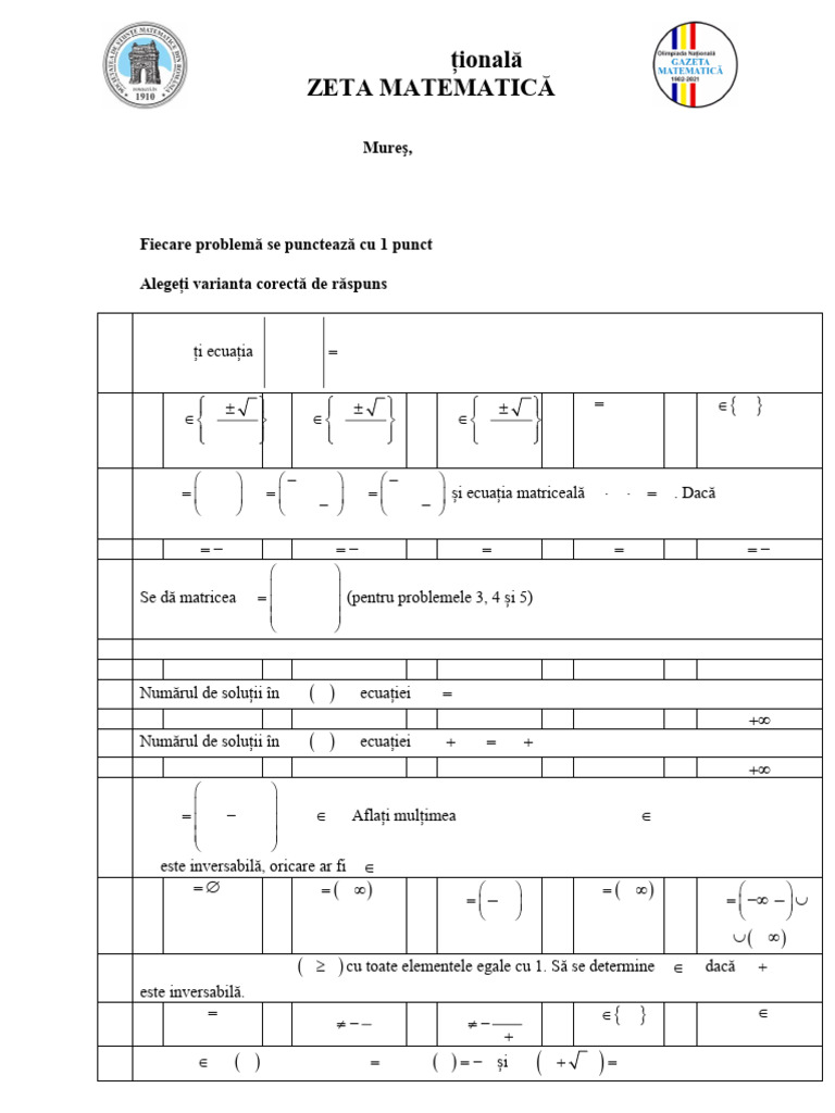 Subiecte-Clasa 11 | PDF