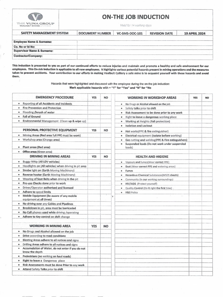 On The Job Induction | PDF