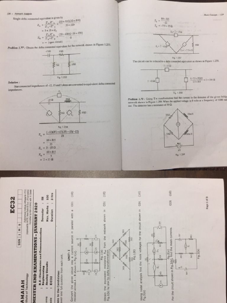 Aec Unit-1 Numericals 2020 | PDF