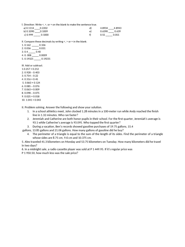Q2 W2 Math Activities | PDF