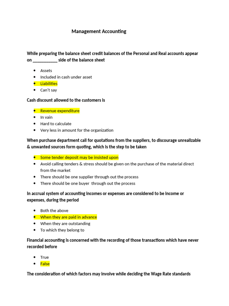 Management Accounting scdl notes (1) | PDF