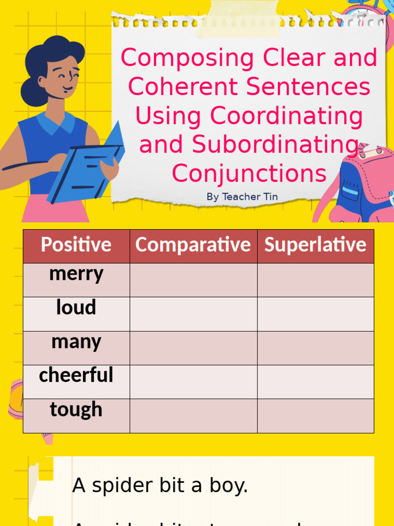 ENGLISH 5. COORDINATING CONJUNCTIONS | PDF