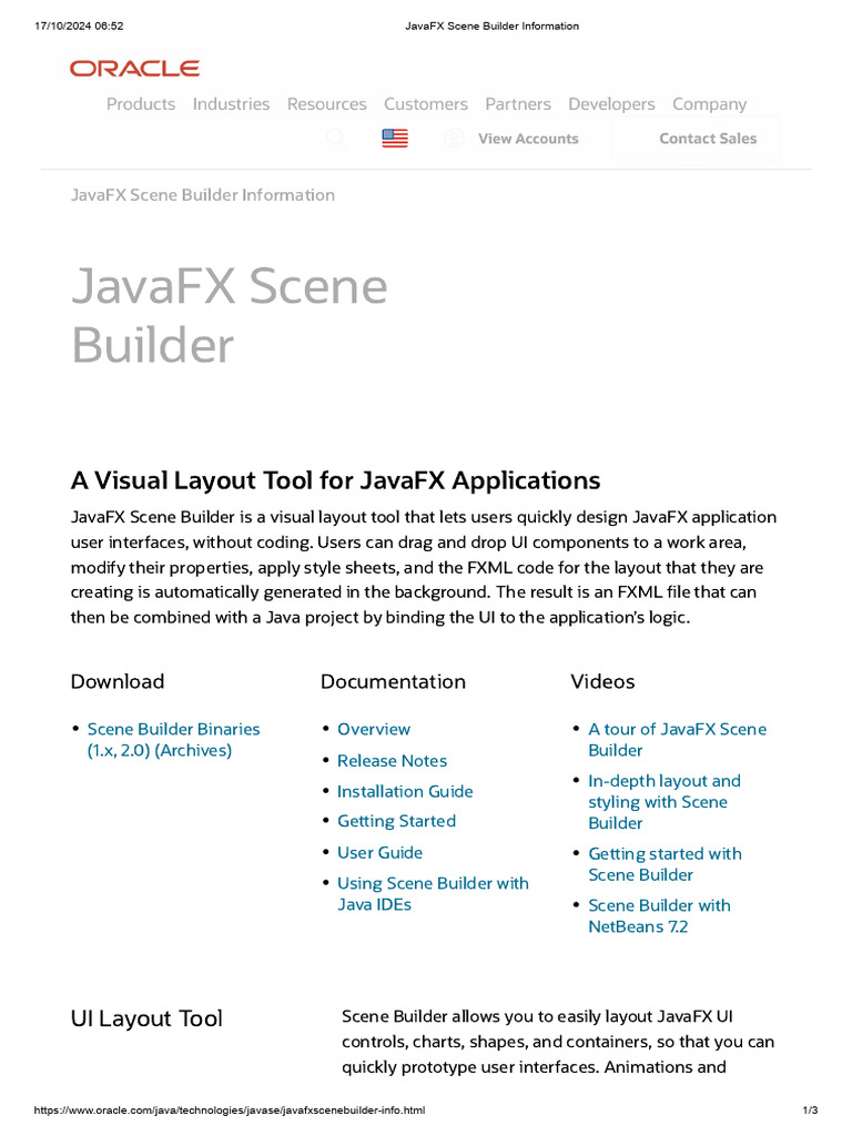 JavaFX Scene Builder Information | PDF