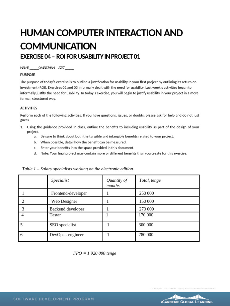 Lab 4 34510 Omarzhan Azat | PDF