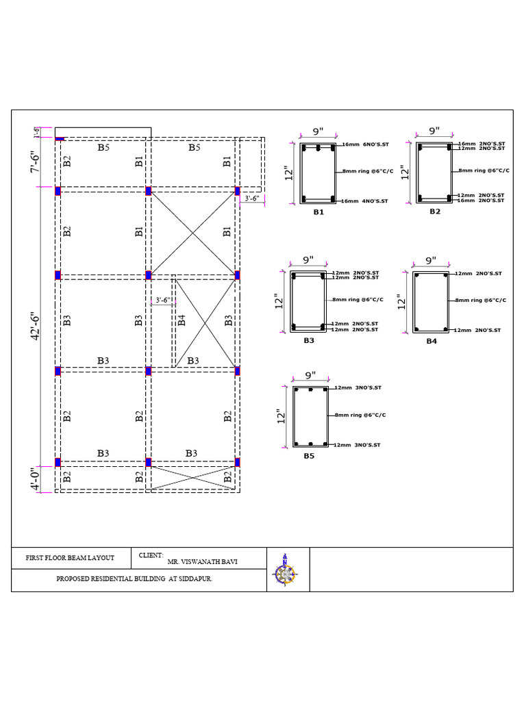 First Floor Beam Layout | PDF