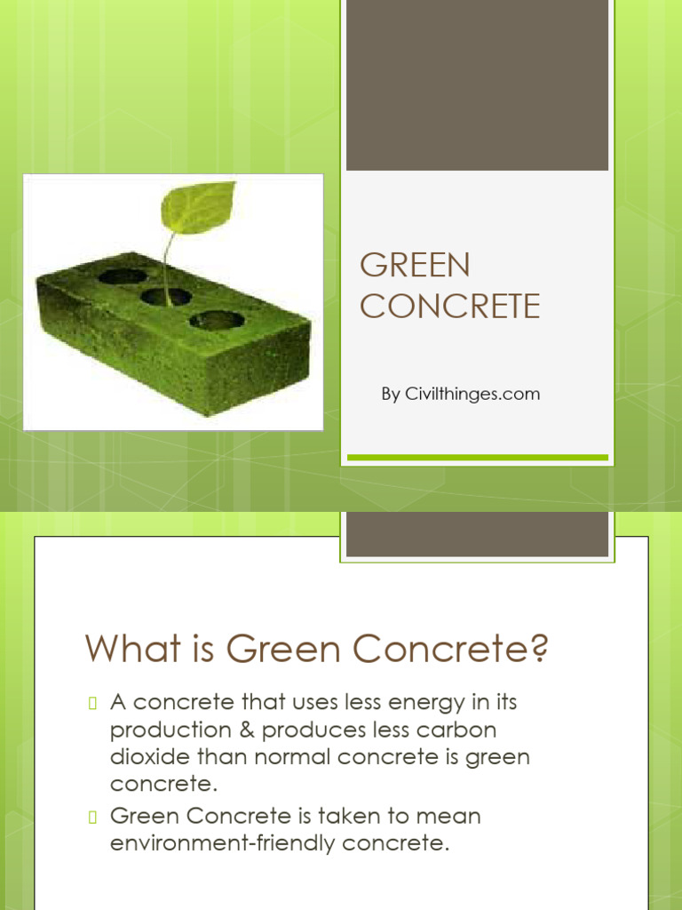 Green Concrete | PDF