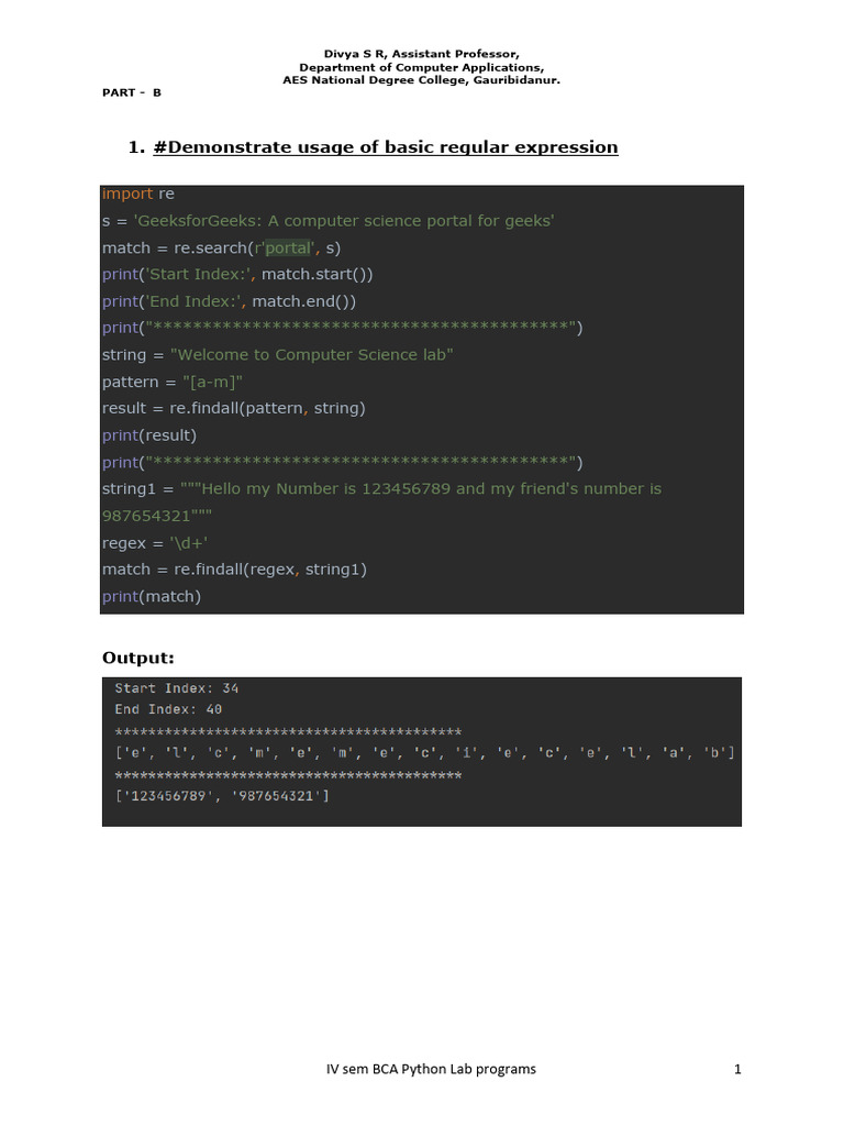 Lab Program Part B New | PDF