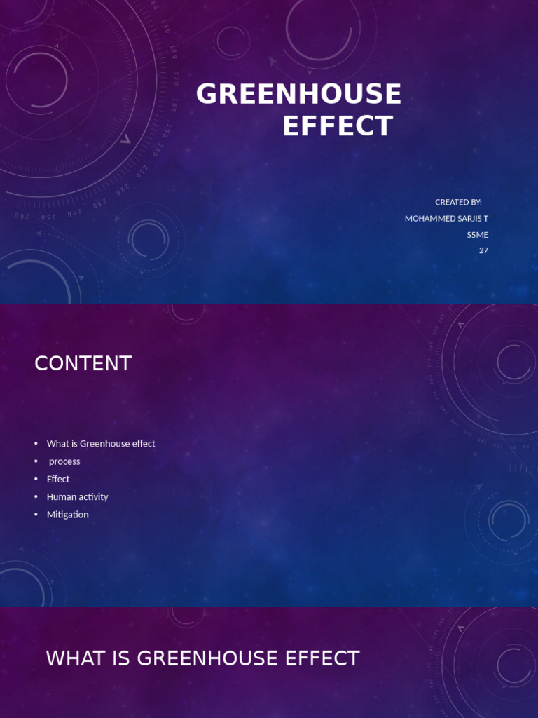greenhouse effect | PDF