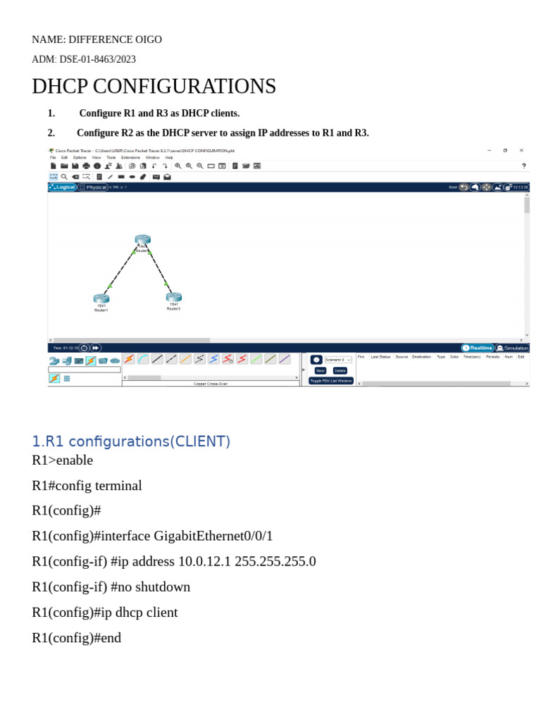 DHCP Configurations | PDF