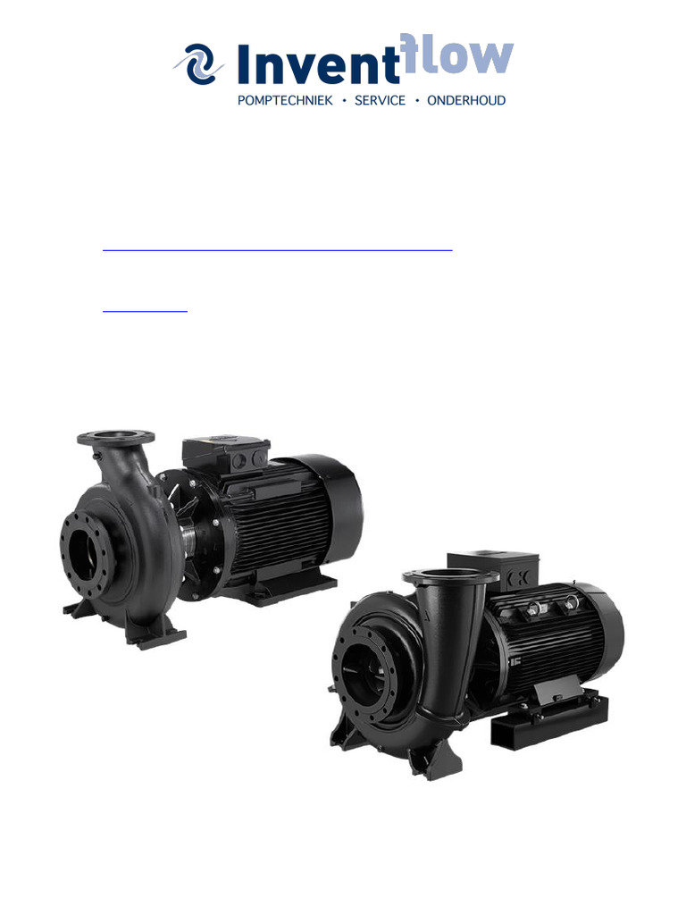 INVENT FLOW - Grundfos NB 125 Data Sheet | PDF
