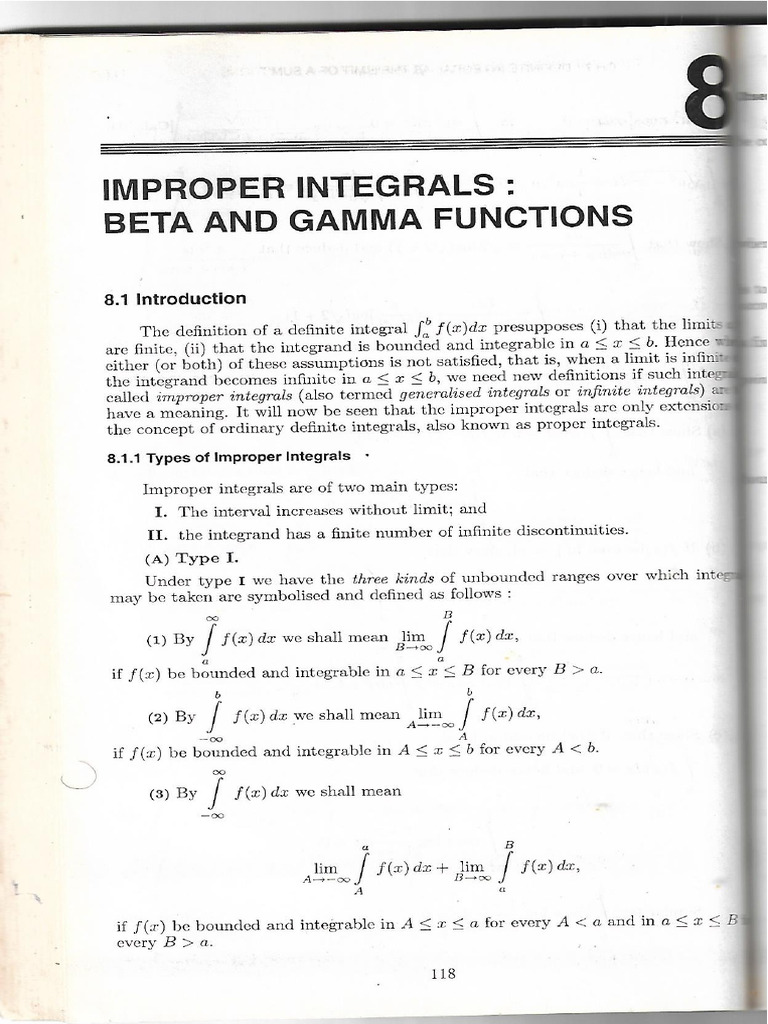 Improper Integral | PDF