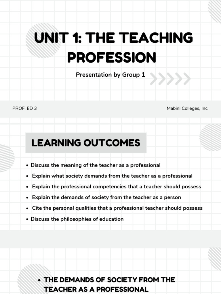 The Teaching as Profession | PDF