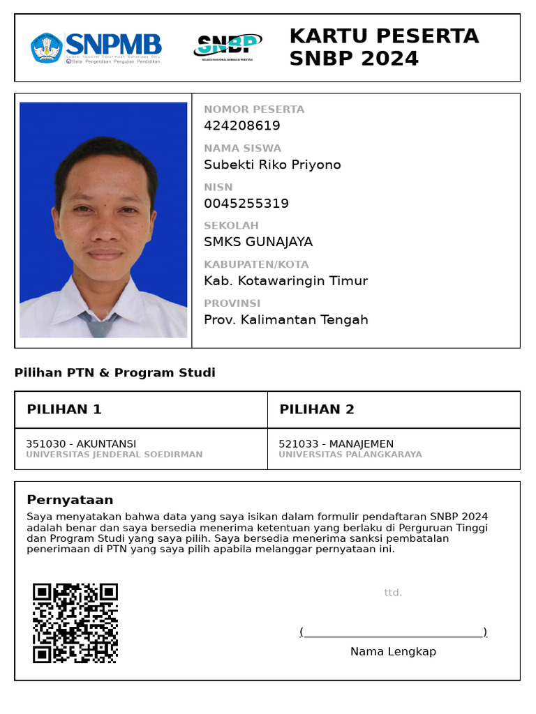 Finalisasi SNBP | PDF