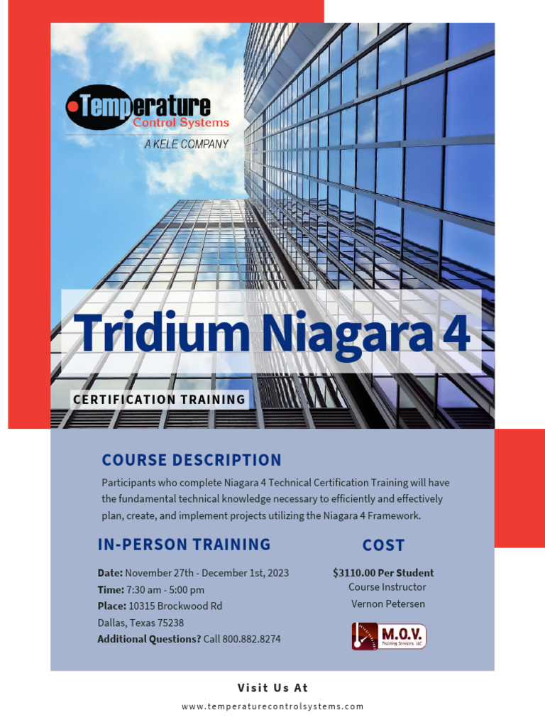 23 - Q3 - Tridium Niagara 4 Certification Training | PDF