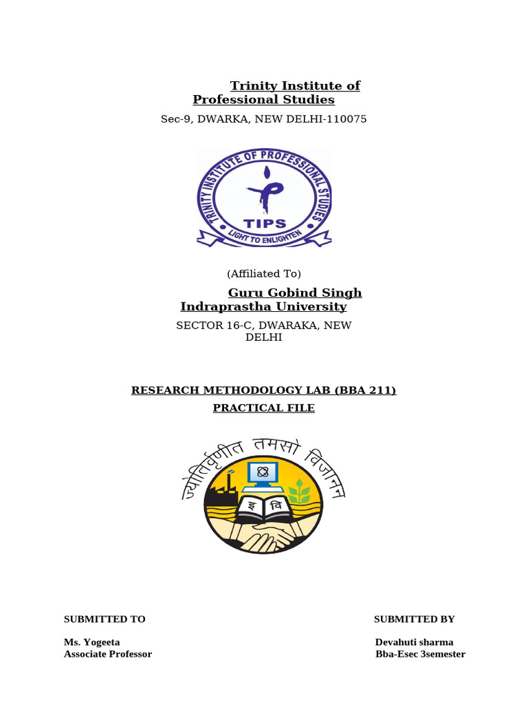 BRM Lab File Cover Page | PDF