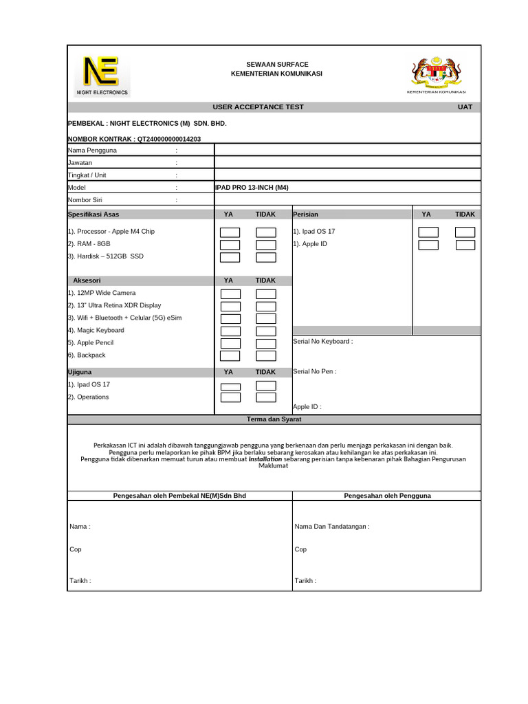 User Acceptance Test UAT: Installation | PDF