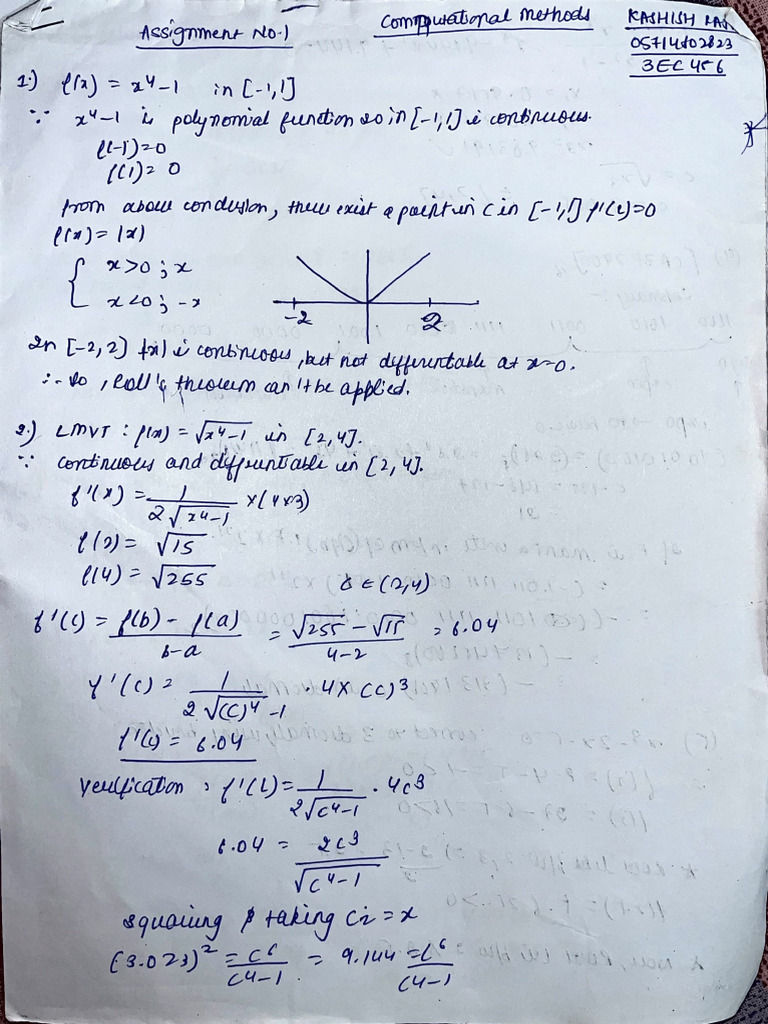 Assignment 1 Computational Methods Pdf