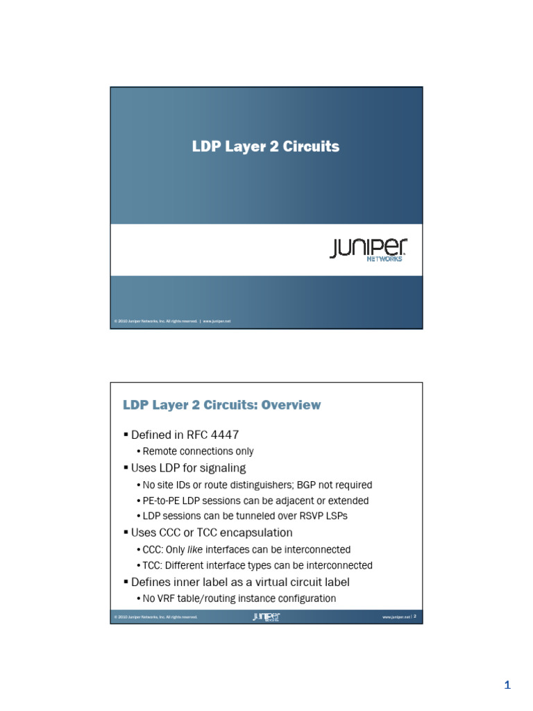 LDP-L2Circuits (Compatibility Mode) | PDF