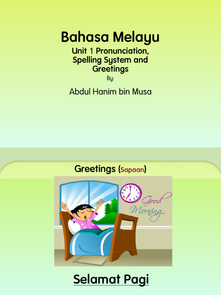 Section 1 - Chapter 1 - Greetings | PDF