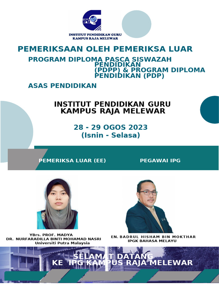 Buku - Program - Pemeriksaan Ee Jip 28 29 Ogos | PDF