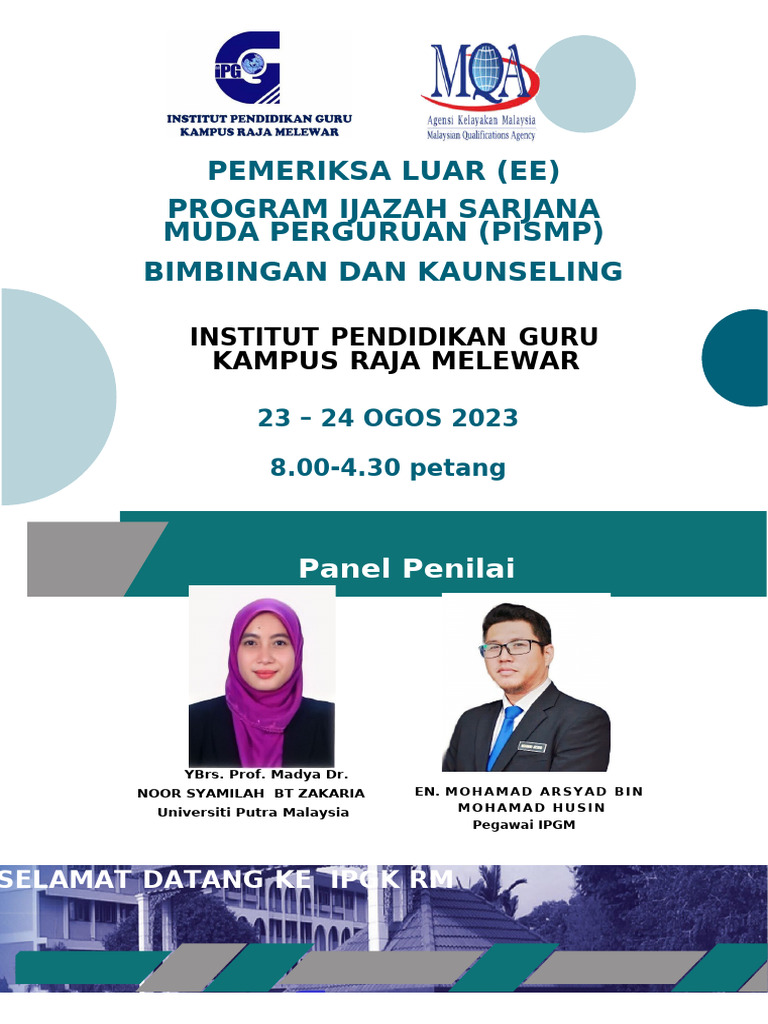 Buku Program Lawatan Mqa PDP Pakk2022 PDF | PDF