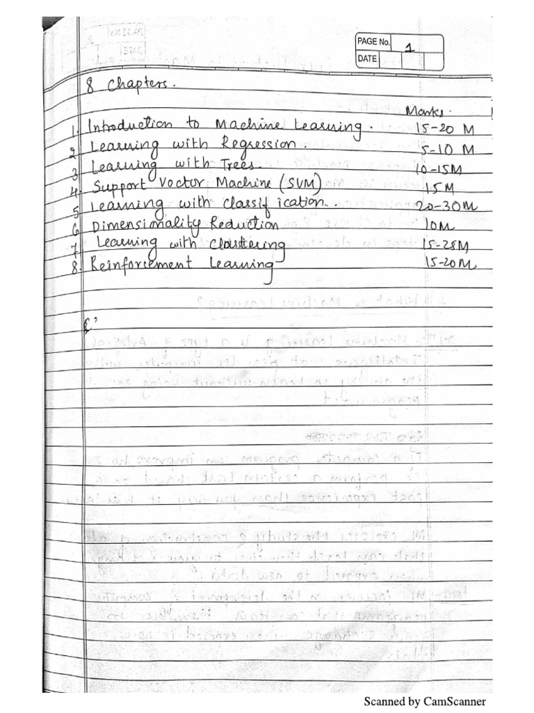 ML Notes 2 | PDF