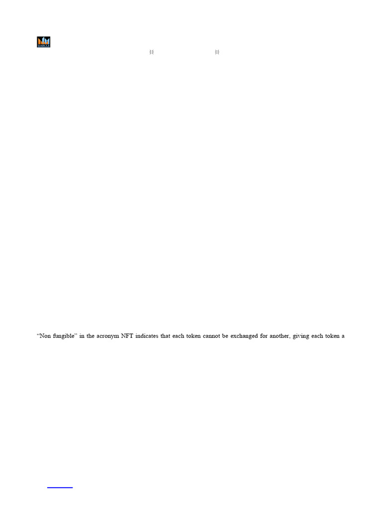 Blockchain Based Non-Fungible Token Image Generato | PDF