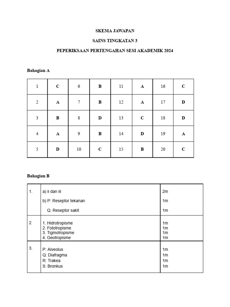 Skema Jawapan | PDF