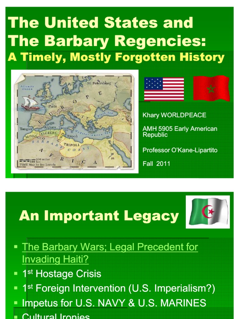 The United States and The Barbary Wars | PDF | Water Transport | Naval ...
