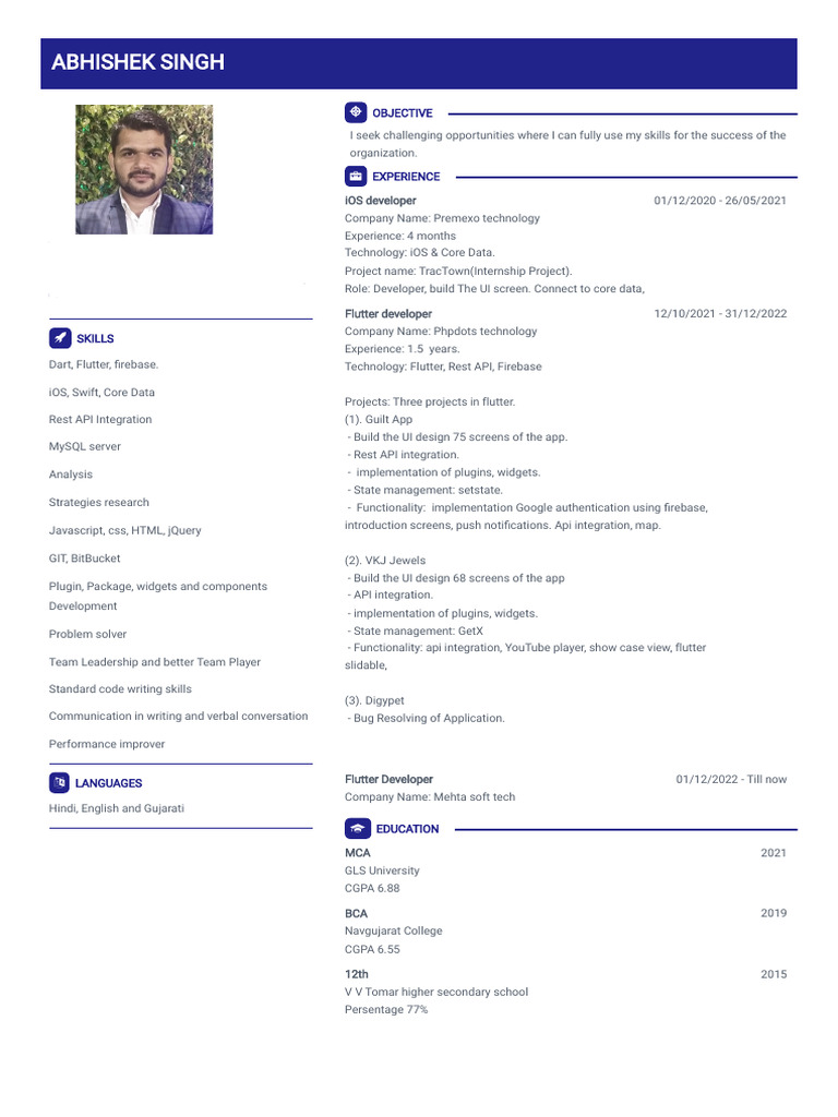 CV Abhishek Singh | PDF