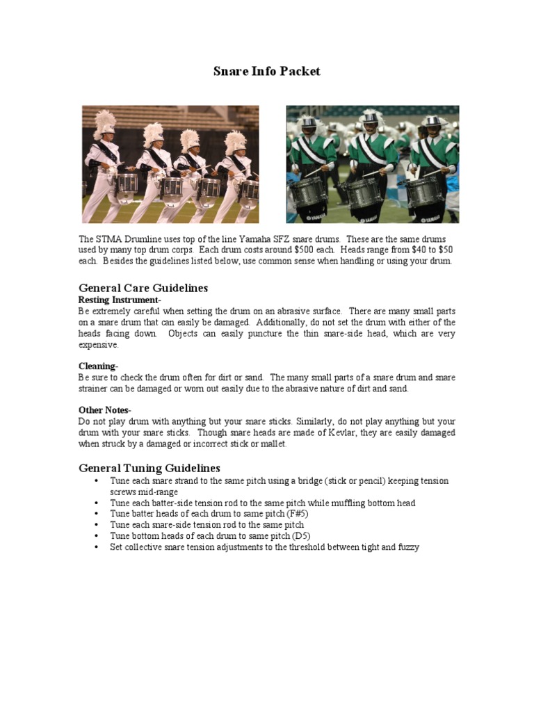 Snare Technique Packet | PDF | Hand | Thumb