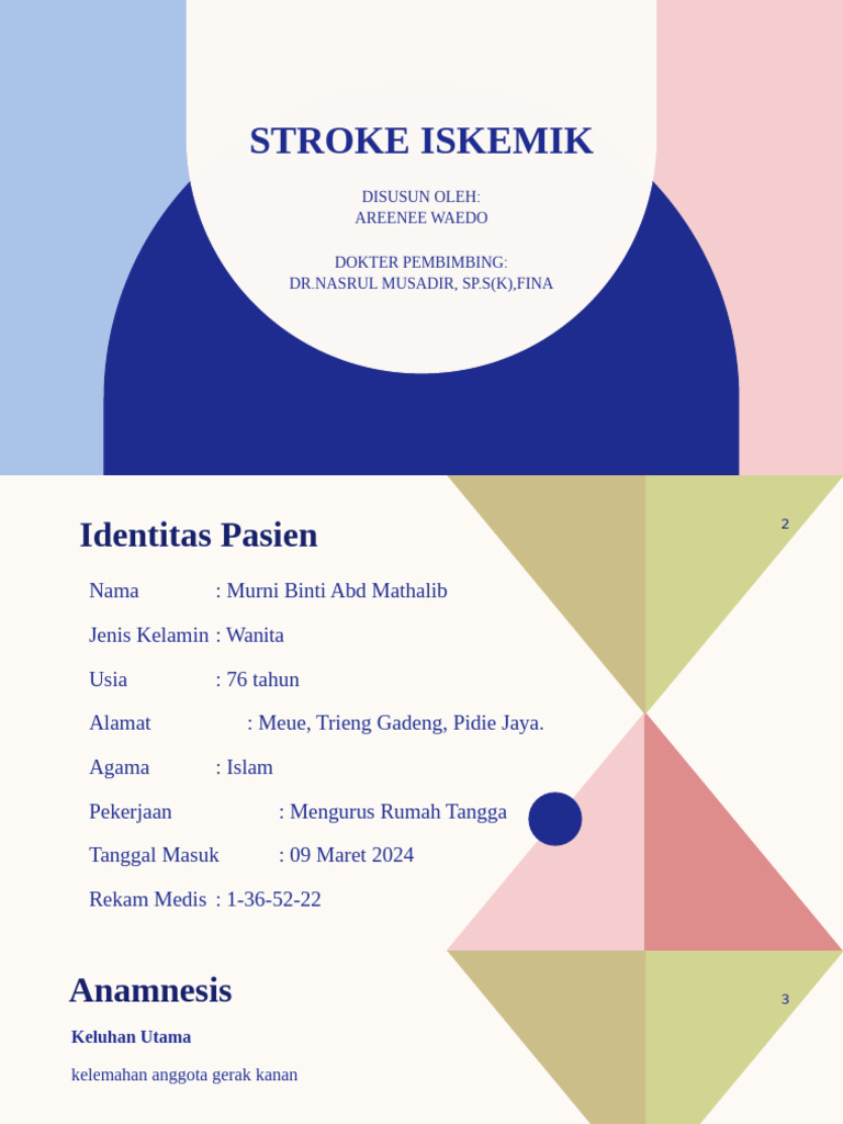 STROKE ISKEMIK Areenee | PDF